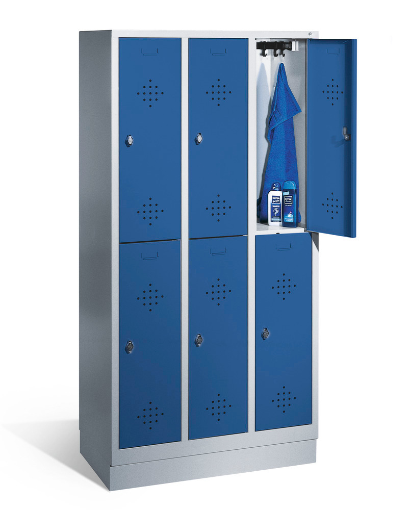 Taquilla guardarropa doble Cabo, 6 compartimentos, A 900 x P 500 x H ...